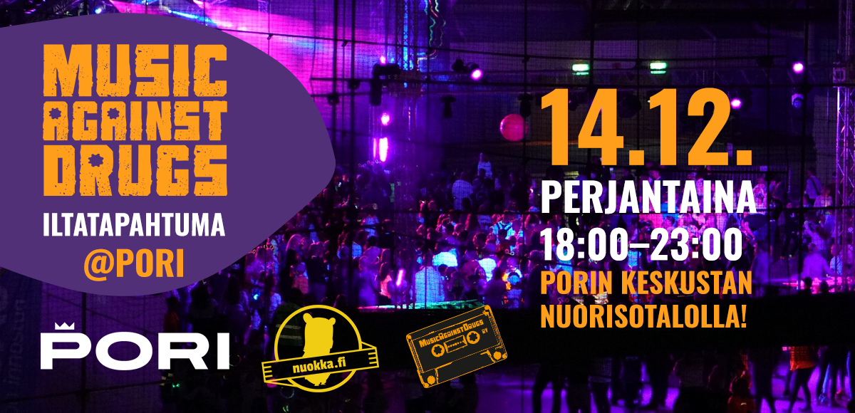 Music Against Drugs ry:n iltatapahtumassa luvassa hohtoa, musaa ja ...
