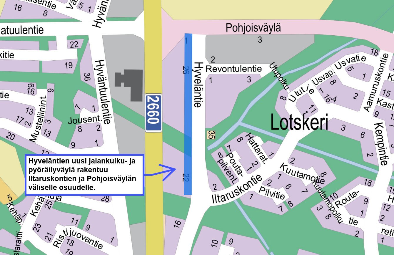 Lotskerissa aloitetaan uuden jalankulku- ja pyörätieosuuden ...